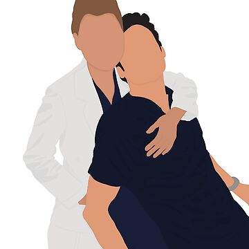 "Meredith Grey and Derek Shepherd " Sticker for Sale by Savcreate ...