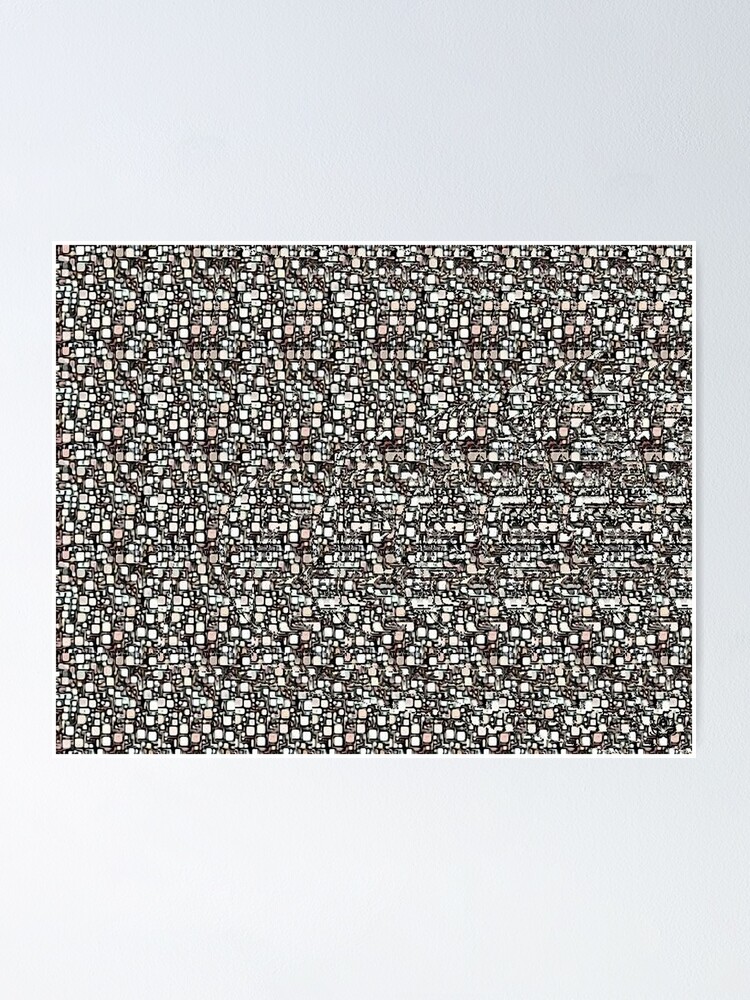 "CATE - Name Stereogram" Poster for Sale by JMarP | Redbubble