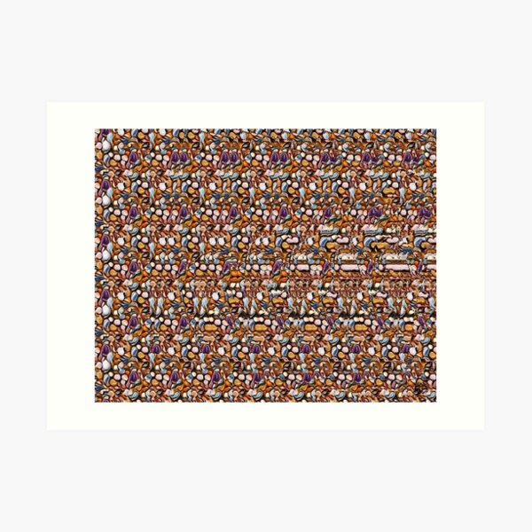 "ROSE - Name Stereogram" Art Print for Sale by JMarP | Redbubble