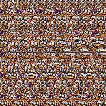 "ROSE - Name Stereogram" Art Print for Sale by JMarP | Redbubble