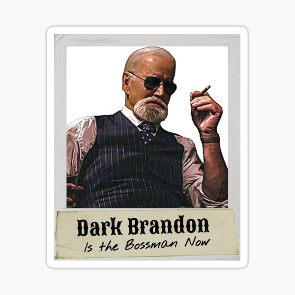 "Dark Brandon" Sticker for Sale by hypershirts | Redbubble