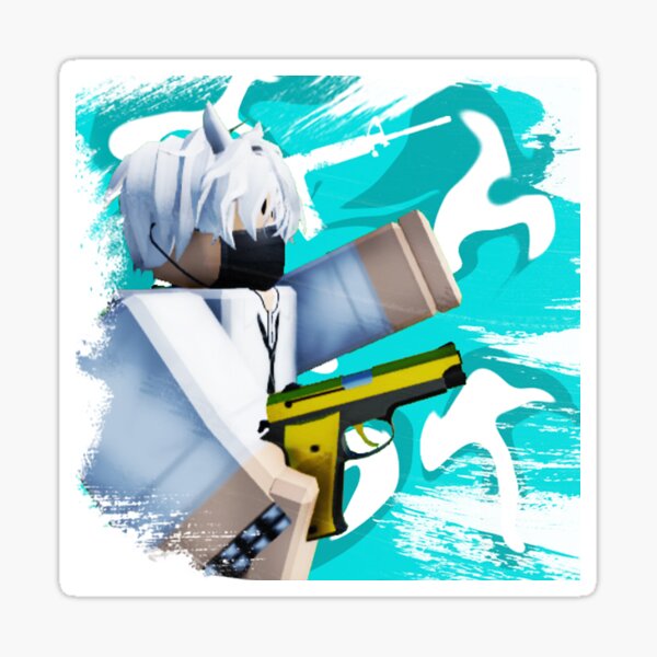 "Golden Desert Eagle Pistol | ROBLOX" Sticker for Sale by CASH-KADE ...