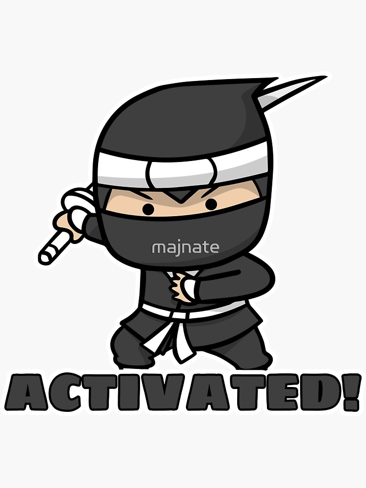 ""Ninja Style DIY Laptop Skin Decal"" Sticker for Sale by majnate ...