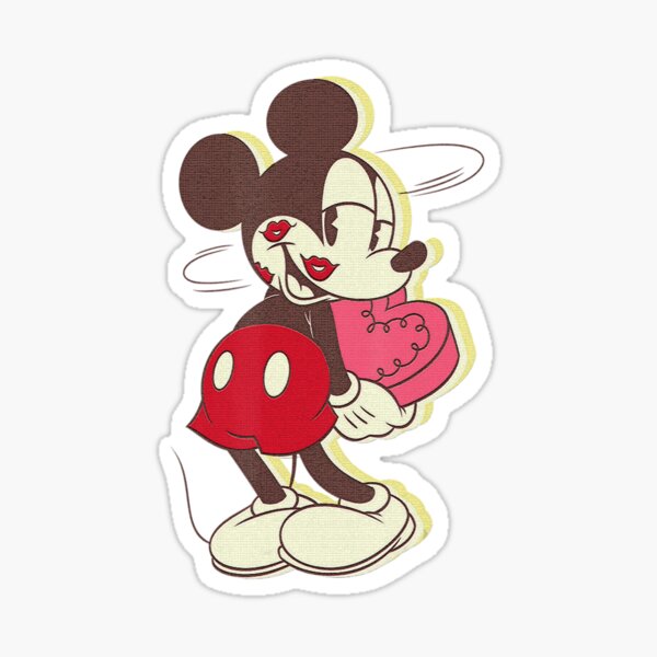 "Cute Comic Cartoon Vintage Mouse Dizzy Love " Sticker for Sale by ...