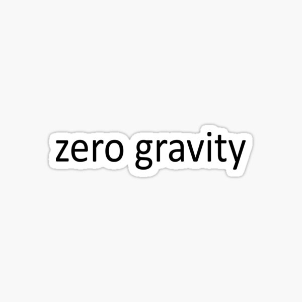 "Zero Gravity" Sticker for Sale by astrabase | Redbubble