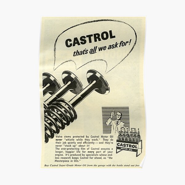 Castrol Oil Posters | Redbubble