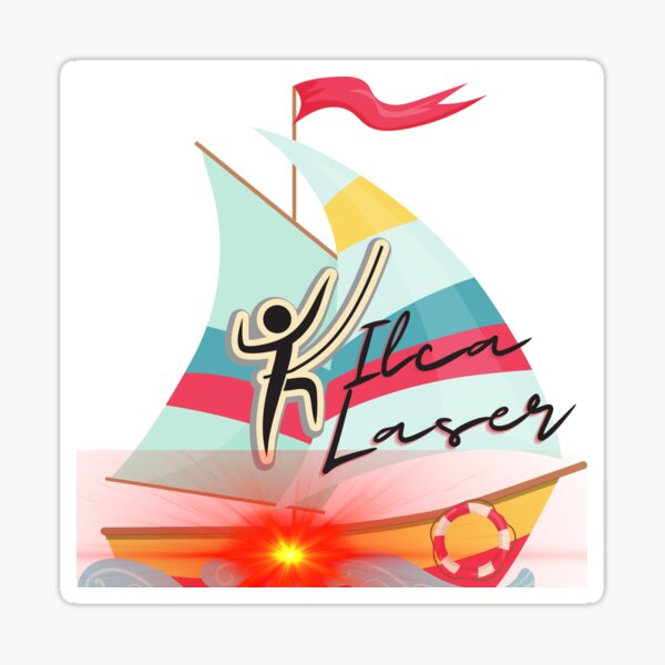 "Ilca Laser laser Sailboat Logo Baseball Cap" Sticker for Sale by ...