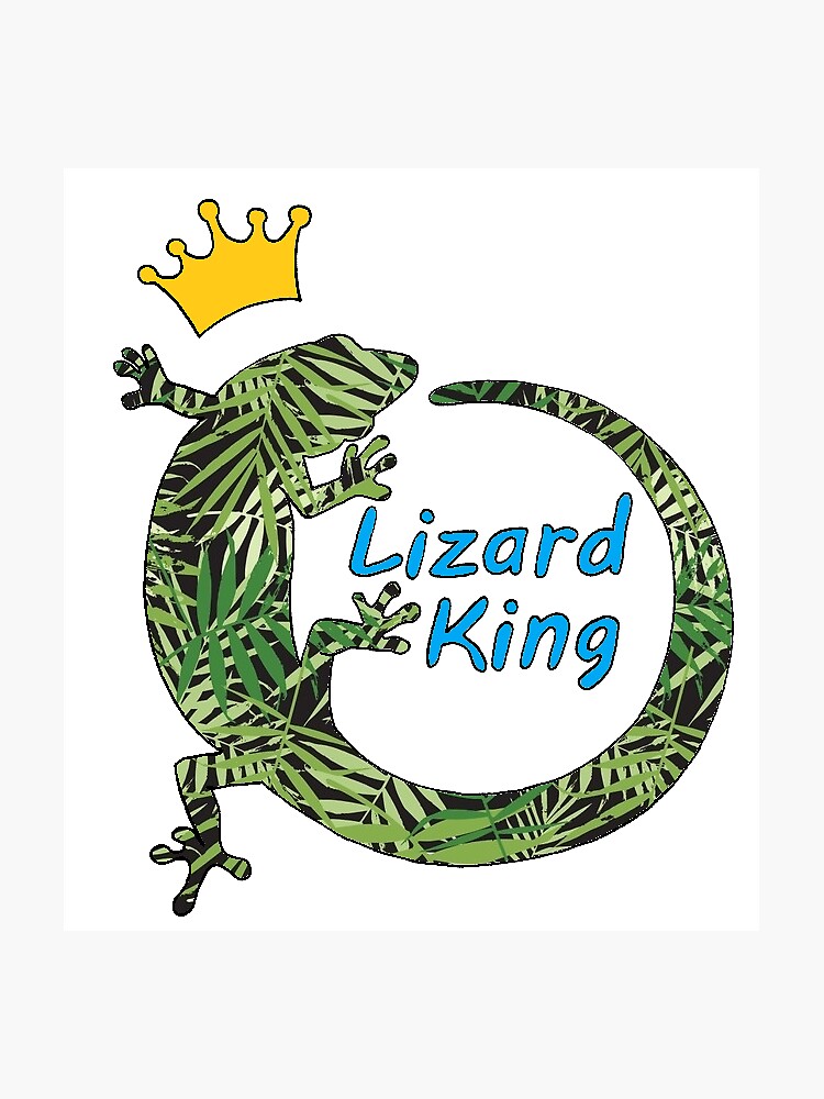 "Lizard King Tropical Leaf" Sticker for Sale by LuckyLizardKing | Redbubble