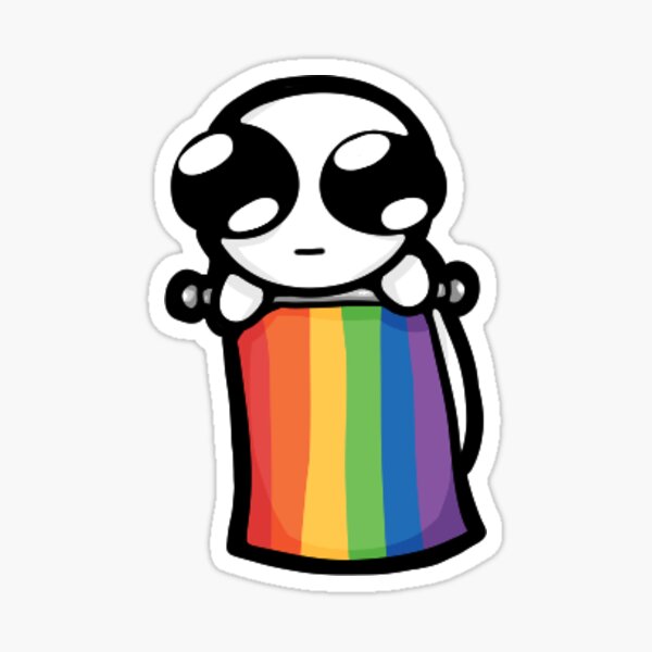 "TBH creature / yippee / autism creature pride flag" Sticker for Sale ...