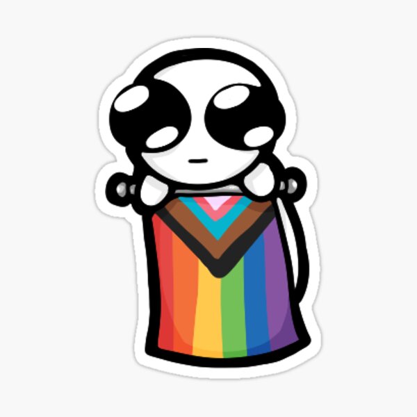 "TBH creature / yippee / autism creature progress pride flag" Sticker ...
