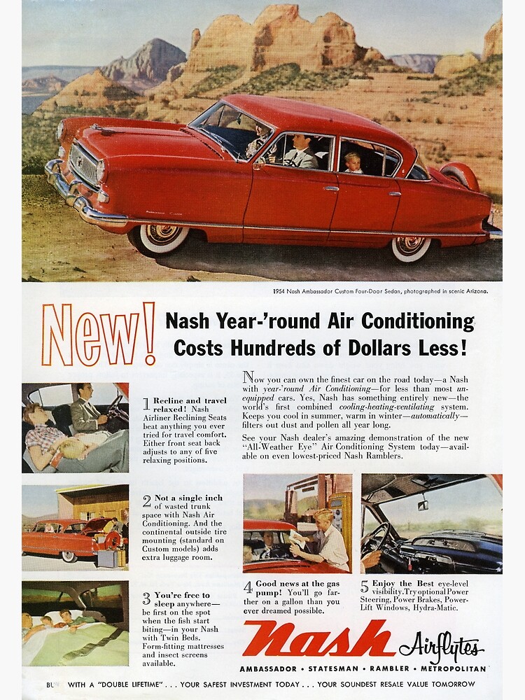 "1950s Nash Airflyte. Classic 1950s Retro Car " Poster by taspaul ...