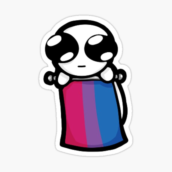 "TBH creature / yippee / autism creature bisexual pride flag" Sticker ...