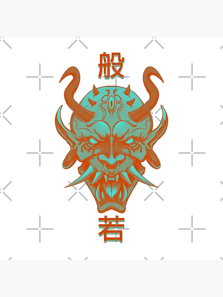"Japanese Hannya Mask Oni Crying" Art Print for Sale by ApopsArt ...