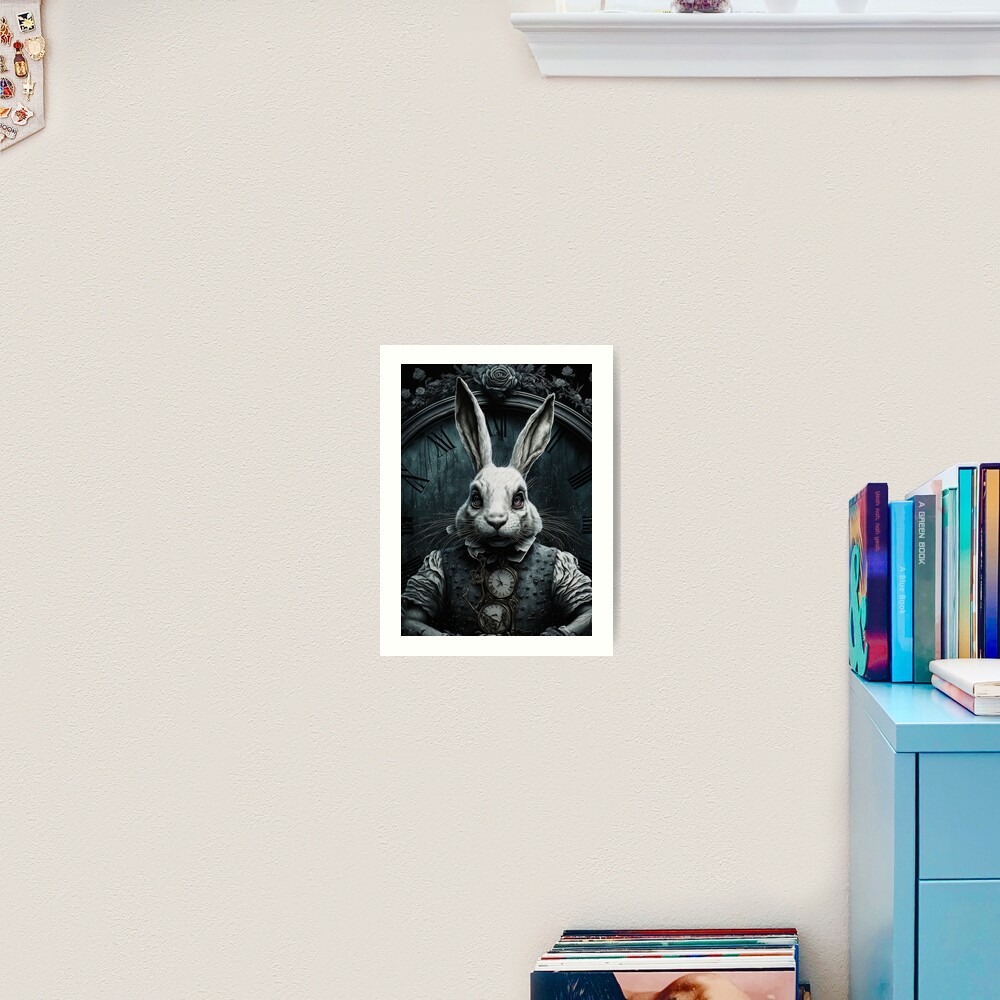 "White Rabbit - Alice's Adventures in Wonderland" Art Board Print for ...