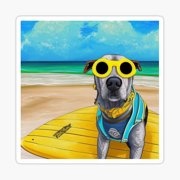 "Dogs Day Out" Sticker for Sale by EeveeNightCafe | Redbubble