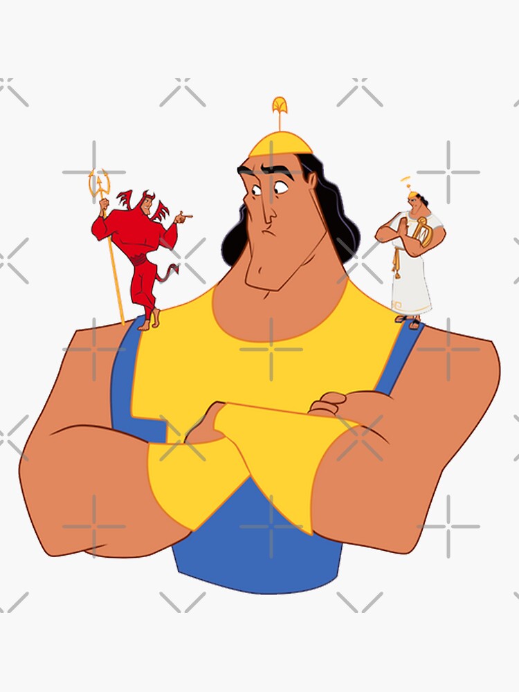 "Kronk Angel and Devil" Sticker for Sale by MrAlpha26 | Redbubble