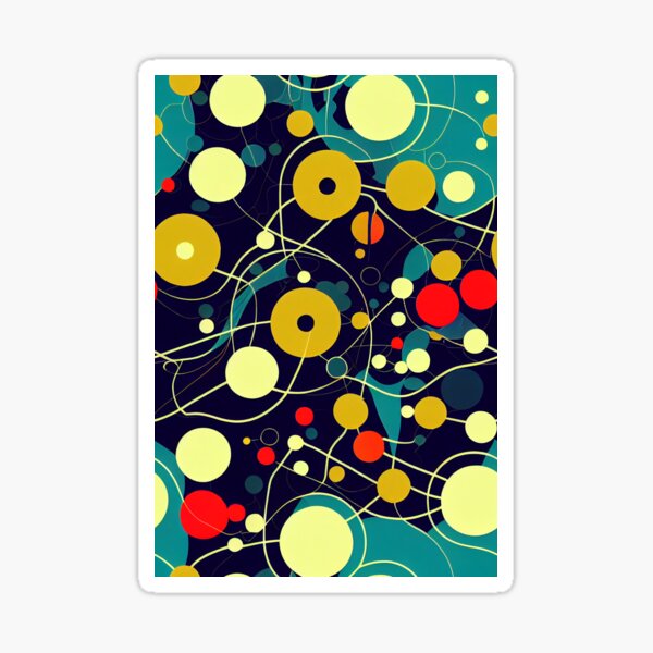 "Meandering Paths" Sticker for Sale by Red-Alien | Redbubble