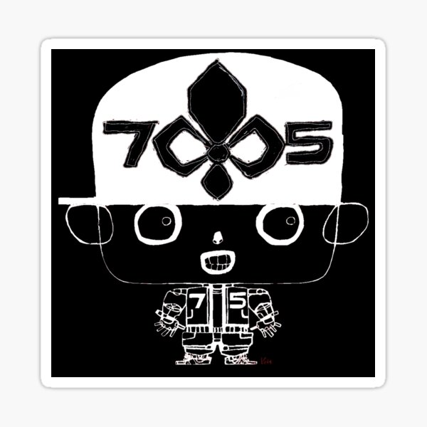 "BB 75 FLEUR DE LYS NOIRE n/b" Sticker for Sale by khondzo | Redbubble