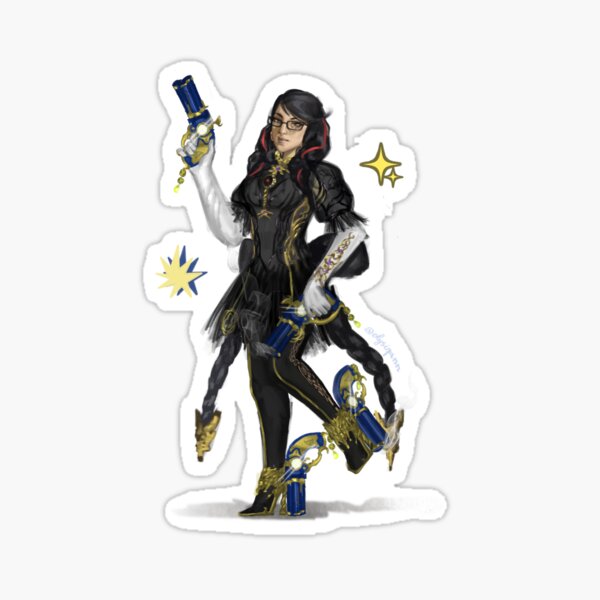 "Bayonetta" Sticker for Sale by elysiqaan- | Redbubble