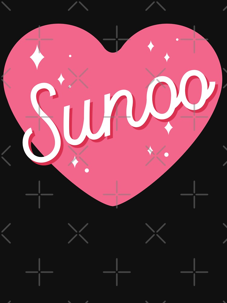 "Enhypen Sunoo heart name text engene | Morcaworks" T-shirt for Sale by ...