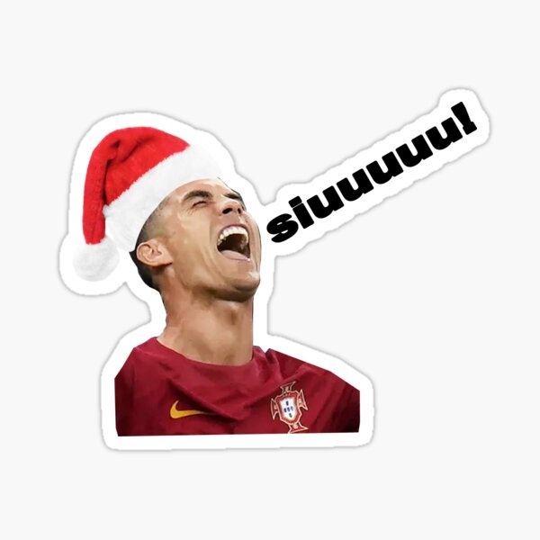 "cristiano ronaldo siuuu meme" Sticker for Sale by lalitkumar555 ...