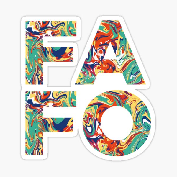 "Fafo" Sticker for Sale by Helioszofficial | Redbubble