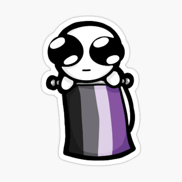 "TBH creature / yippee / autism creature asexual pride flag" Sticker ...