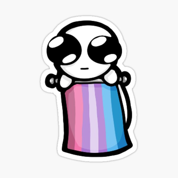 "TBH creature / yippee / autism creature bigender pride flag" Sticker ...