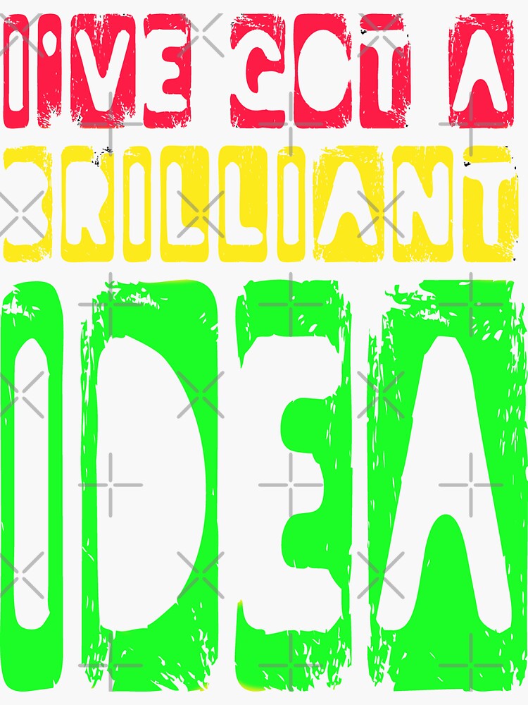 "EUREKA Moment Brilliant Ideas funny meme" Sticker for Sale by ...