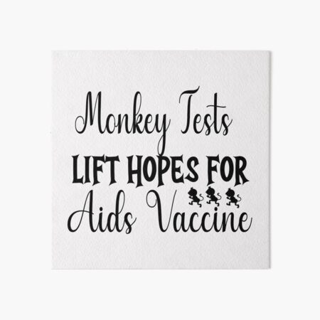 Lámina rígida «Las pruebas de monos elevan las esperanzas de sida SIDA ...