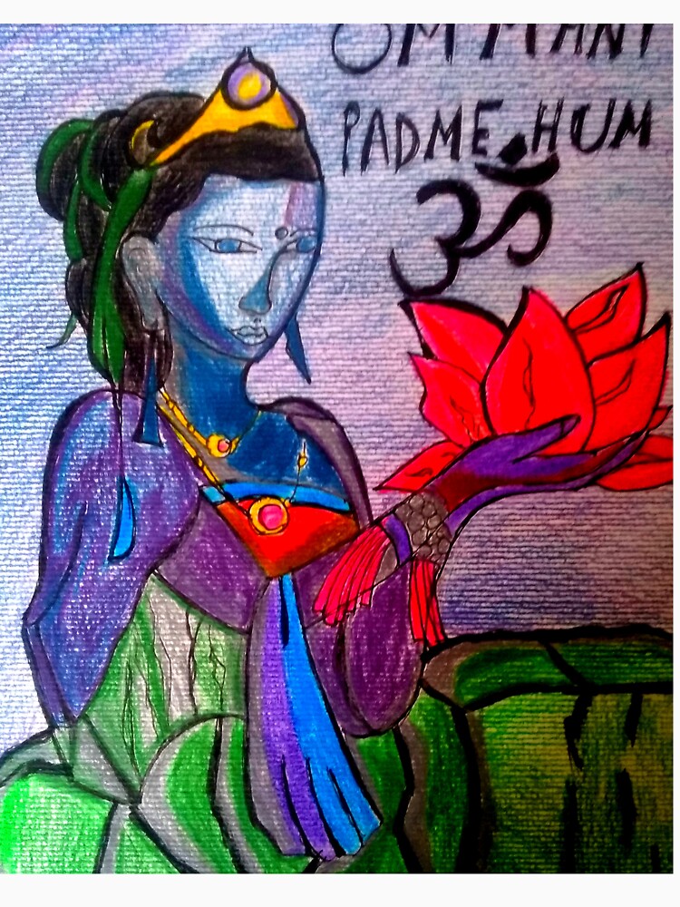"Kuan Yin Om Mani Padme Hum Lotus " T-shirt for Sale by UniverseStore33 ...