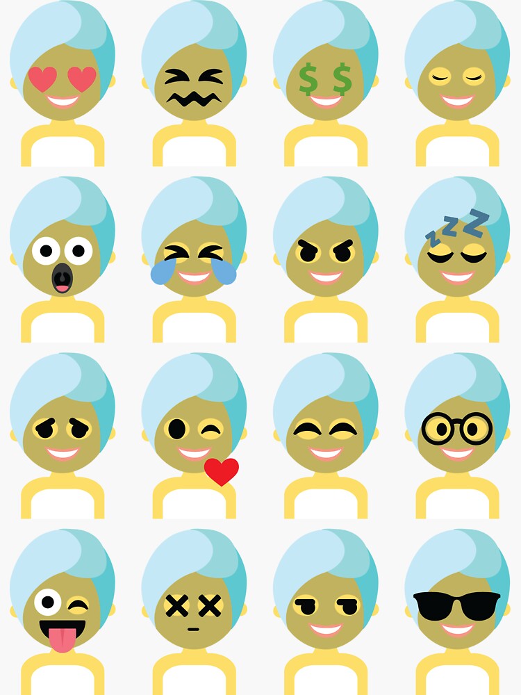 "Spa Girl Emoji " Sticker by HippoEmo | Redbubble