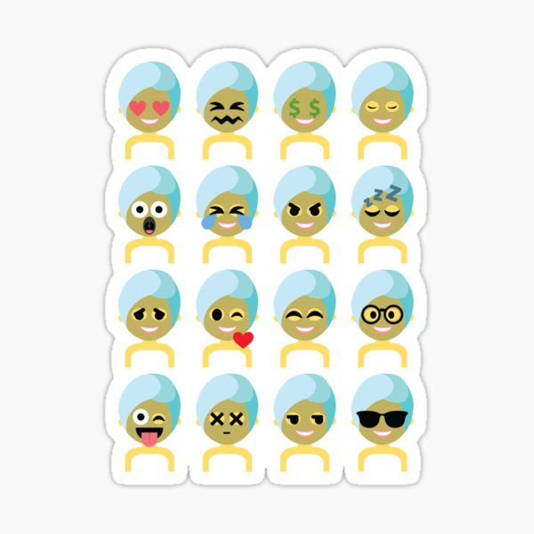 "Spa Girl Emoji " Sticker by HippoEmo | Redbubble