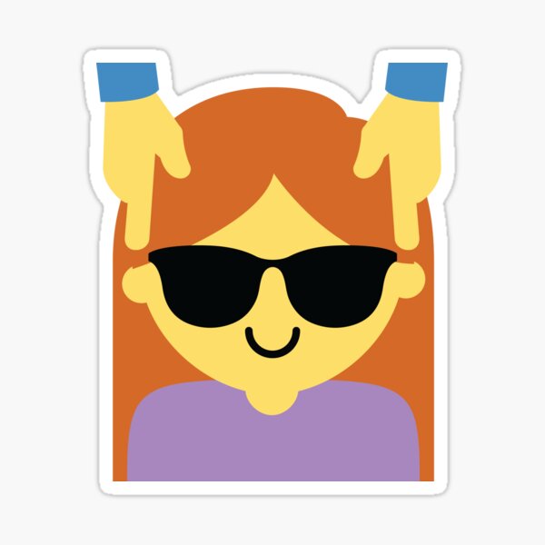 Massage Girl Emoji Sticker By Hippoemo Redbubble