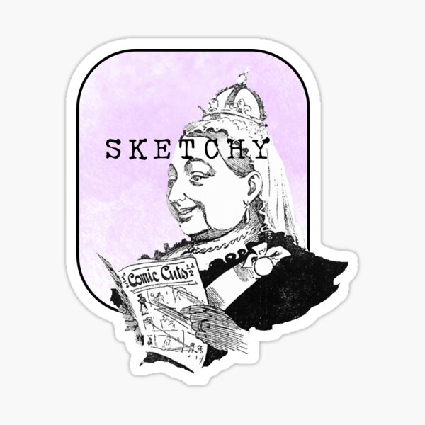 "Sketchy Royals" Sticker for Sale by Mu-Digital-Art | Redbubble