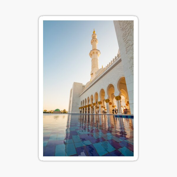 "Sheikh Zayed Grand Mosque, Abu Dhabi, UAE" Sticker for Sale by ...