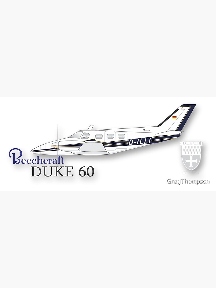 "Beechcraft BE60 Duke" Poster for Sale by GregThompson | Redbubble