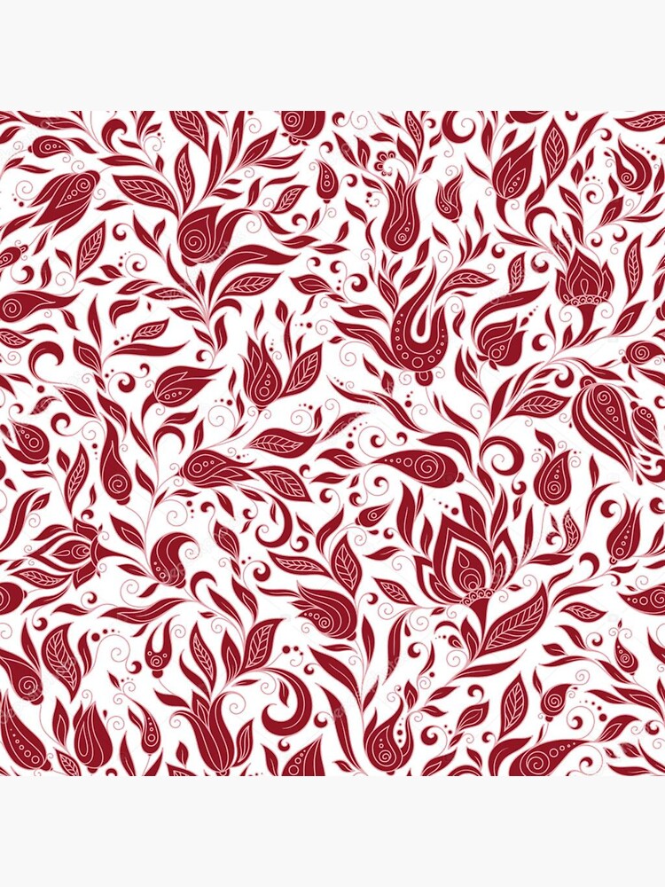 "pretty simple small design pattern red white" Sticker for Sale by ...