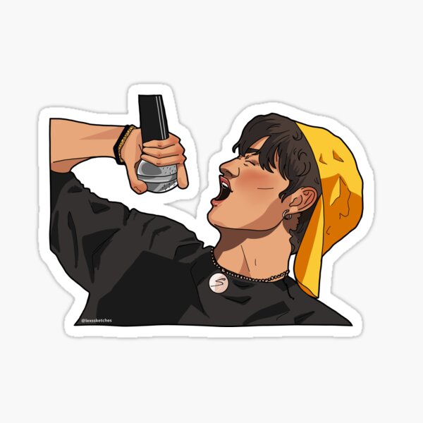 "Stray Kids Bang Chan" Sticker for Sale by Lexssketches | Redbubble