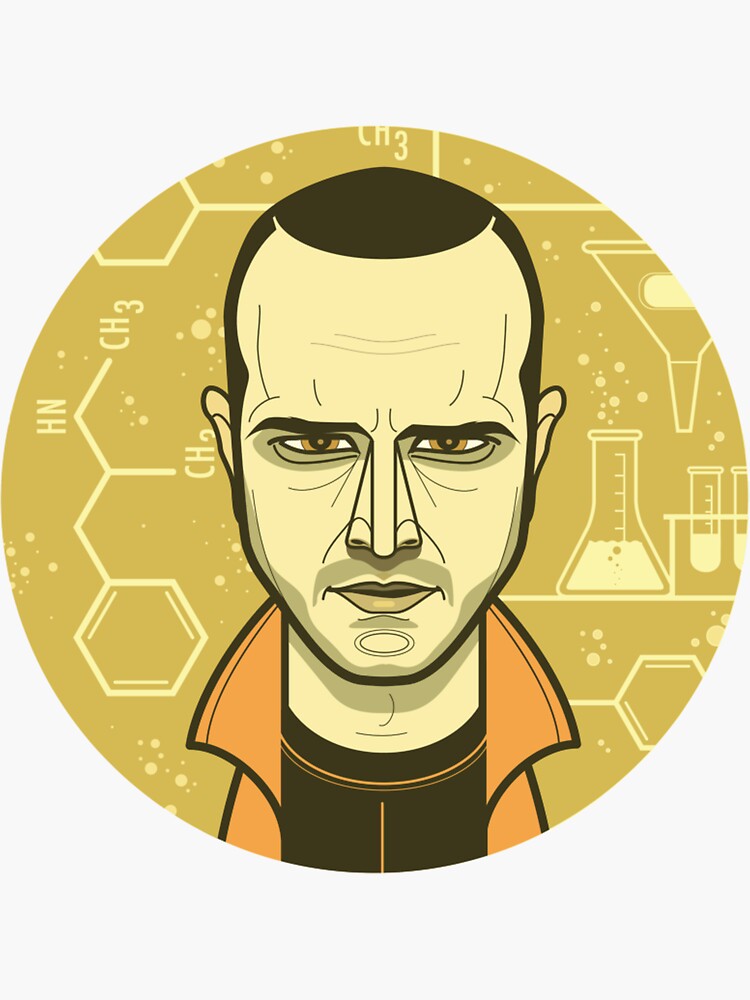 Bitch Jesse Pinkman Sticker For Sale By Animestickerart Redbubble