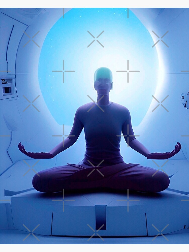 "Meditating humanoid alien meditation" Poster for Sale by Neo ...