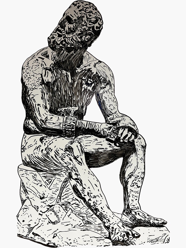 "AP Art History Seated Boxer Hellenistic Greece" Sticker for Sale by ...