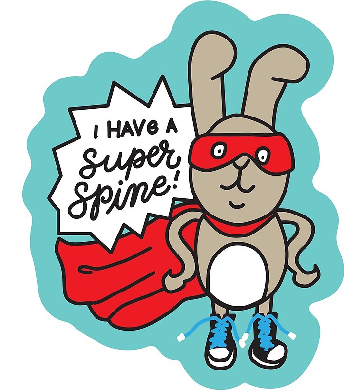 "I Have A Super Spine!" by Kat Sung | Redbubble