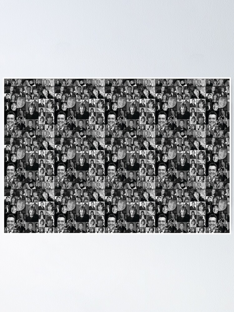 "D Cassidy - Black & White Celebrity Montage Pattern" Poster for Sale ...