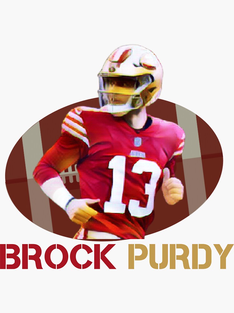 "brock purdy mr irrelevant" Sticker for Sale by sabprintings | Redbubble