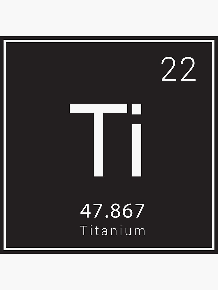"Titanium" Sticker by raouein | Redbubble