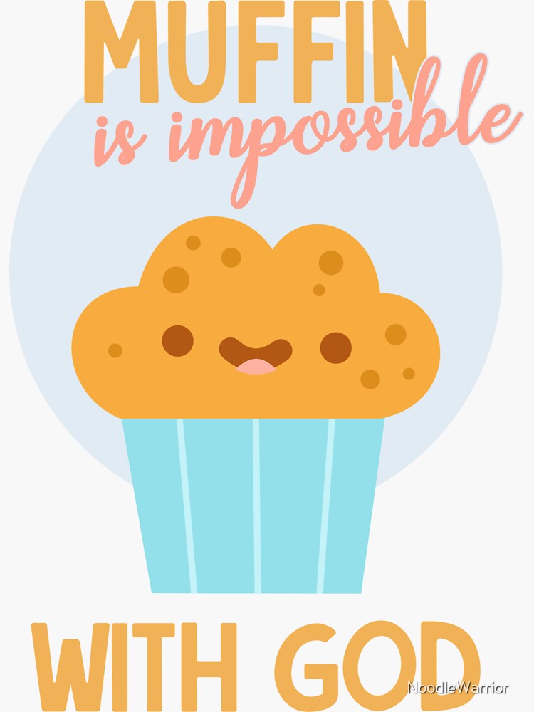"Muffin" Sticker for Sale by NoodleWarrior | Redbubble