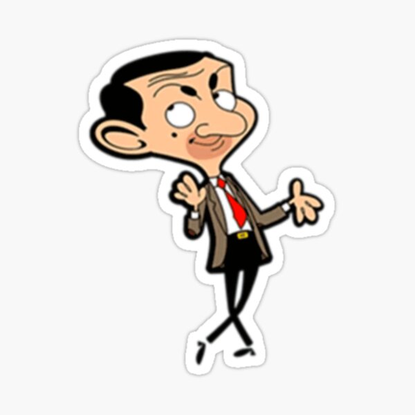 "Mr Bean Happy" Sticker for Sale by bestoffers | Redbubble