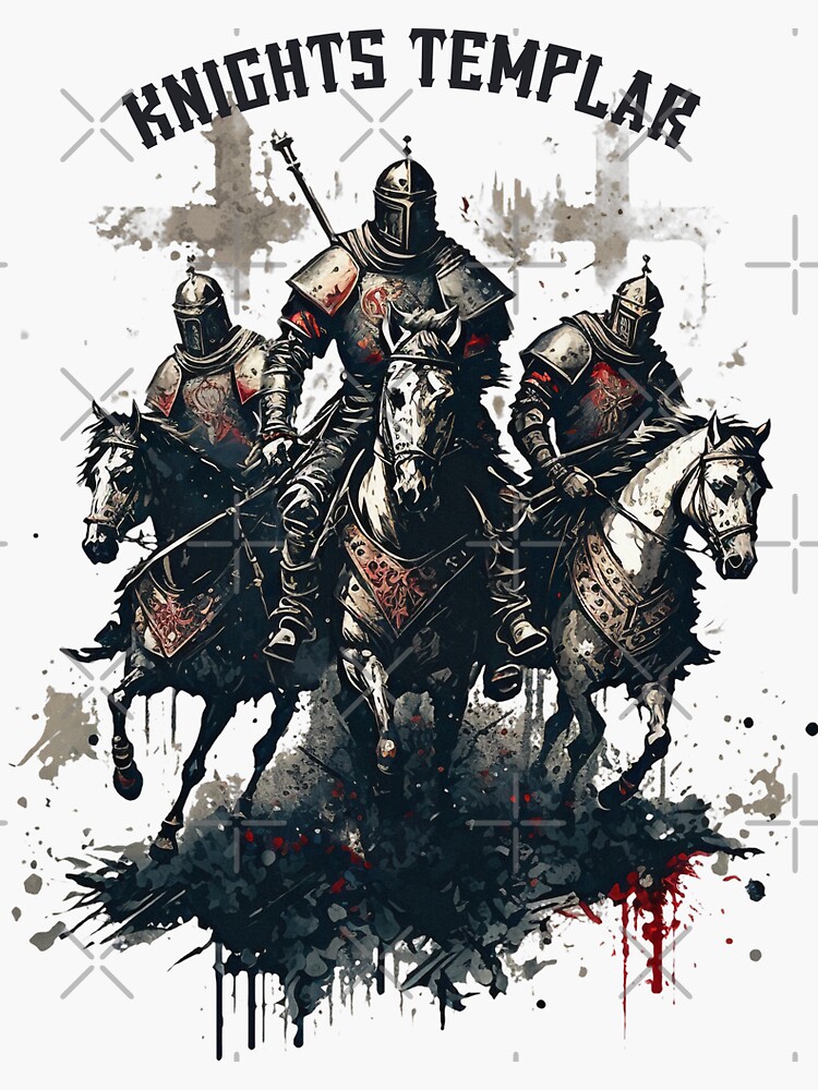 "Knights Templar" Sticker for Sale by TheHistoryWorld | Redbubble