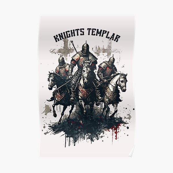 "Knights Templar" Poster for Sale by TheHistoryWorld | Redbubble